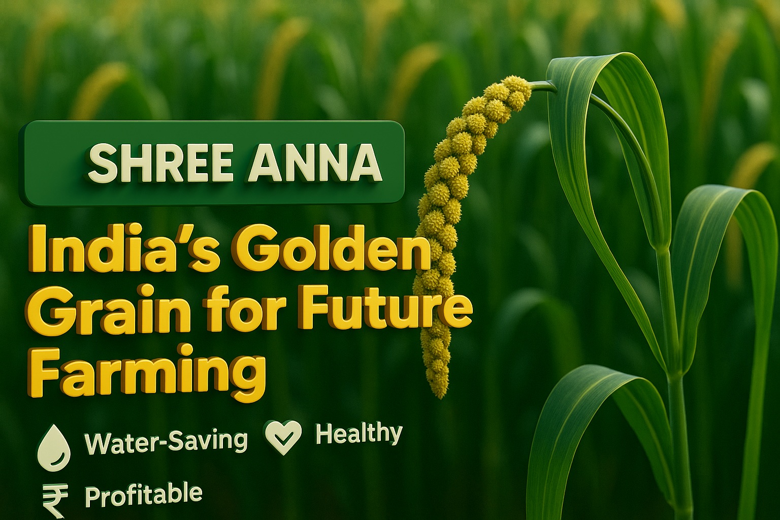 Shree Anna (Millets) – Smart Farming, Better Health & Climate ...
